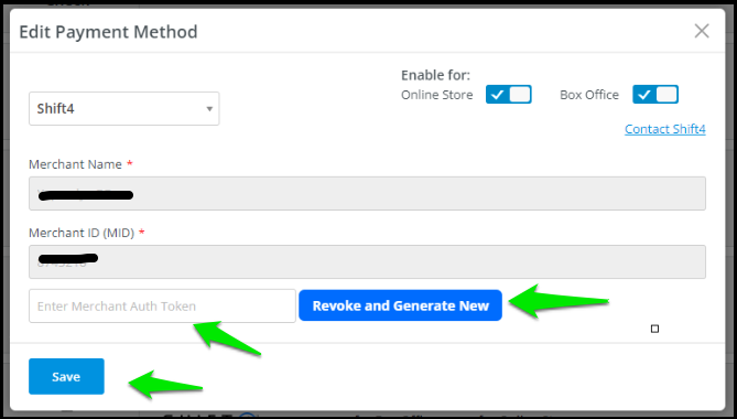 How to add Shift4 as the payment gateway for selling event tickets ...