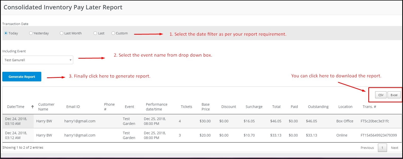 How to check Consolidated Inventory Pay Later Report? – Yapsody Support